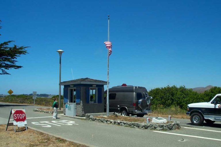 Doran Beach Regional Park entrance kiosk - California Coastal Trail ...
